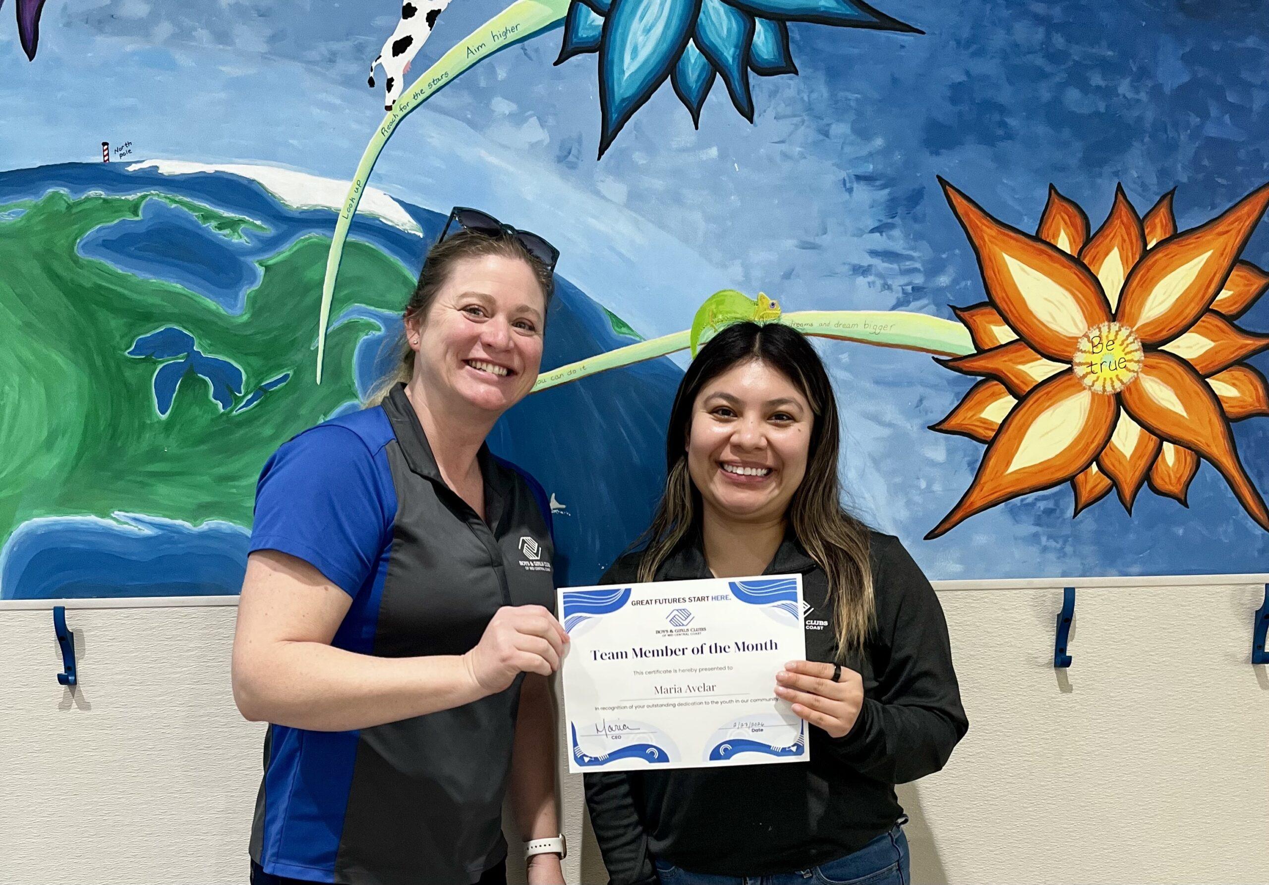 Team Member of the Month - Maria Avelar - Boys & Girls Clubs in ...